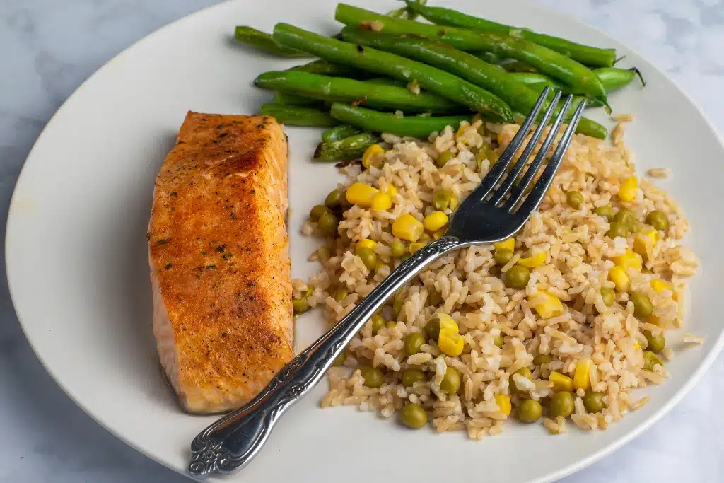 salmon and wild rice - My Home And Kitchen