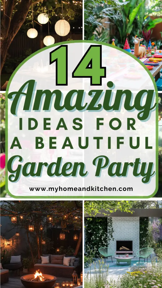 14 Amazing Ideas for a Beautiful Garden Party - My Home And Kitchen