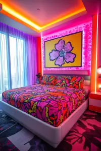 27 Neon Bedroom Ideas for a Cool and Luminous Design - My Home And Kitchen