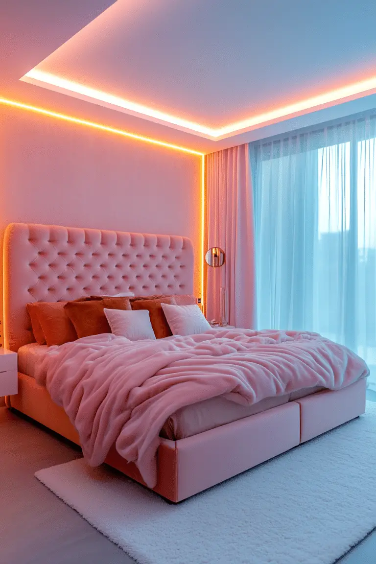 27 Neon Bedroom Ideas for a Cool and Luminous Design - My Home And Kitchen