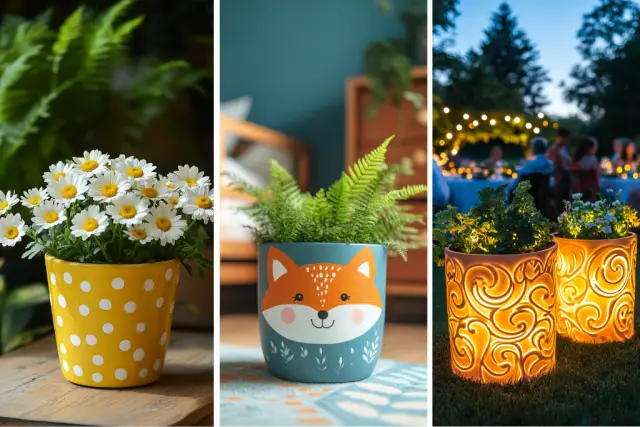 21 Easy DIY Plant Pot Painting Ideas - My Home And Kitchen