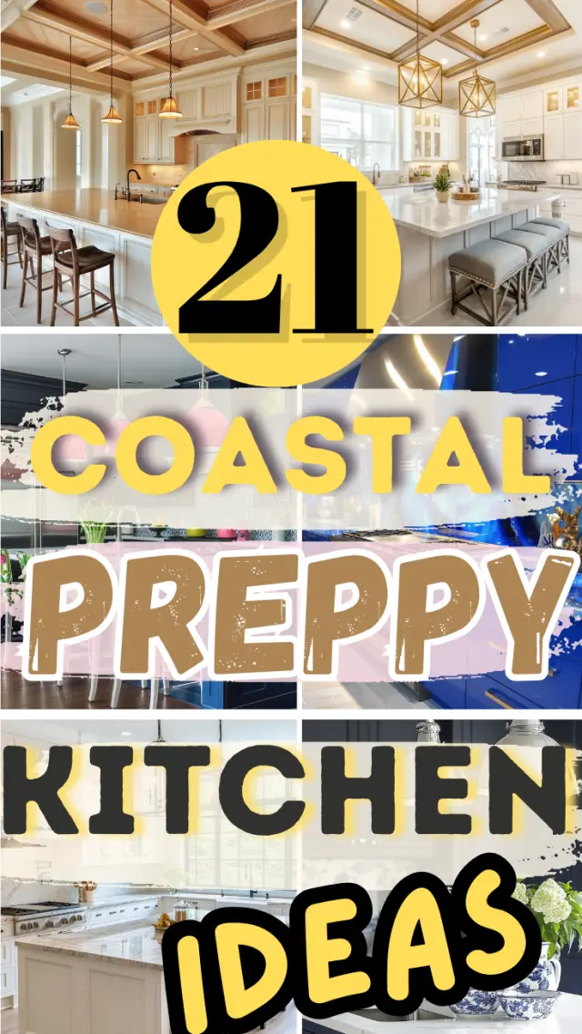 21 Coastal Preppy Kitchen Ideas - My Home And Kitchen