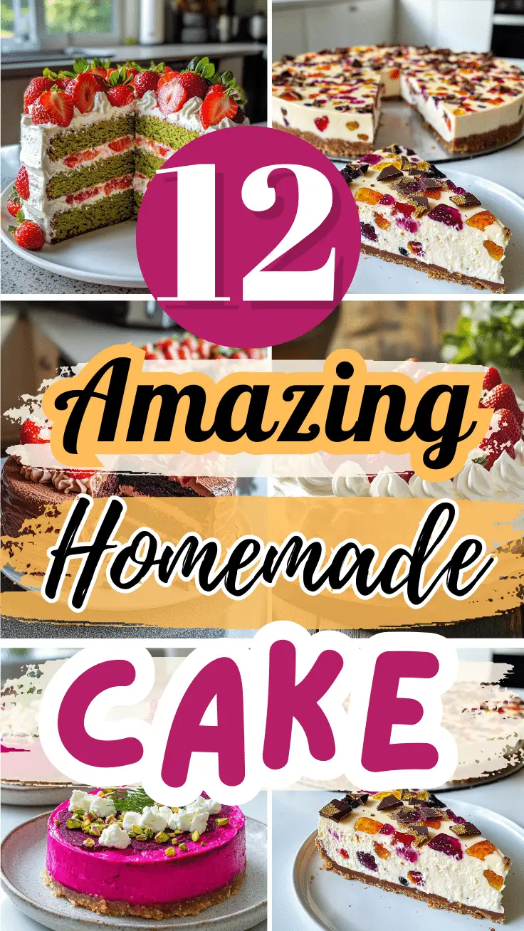 12 Amazing and Creative Homemade Cake Recipes - My Home And Kitchen