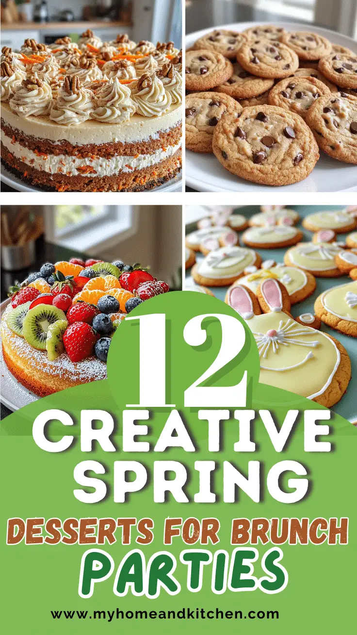 12 Creative Spring Desserts for Brunch & Parties - My Home And Kitchen