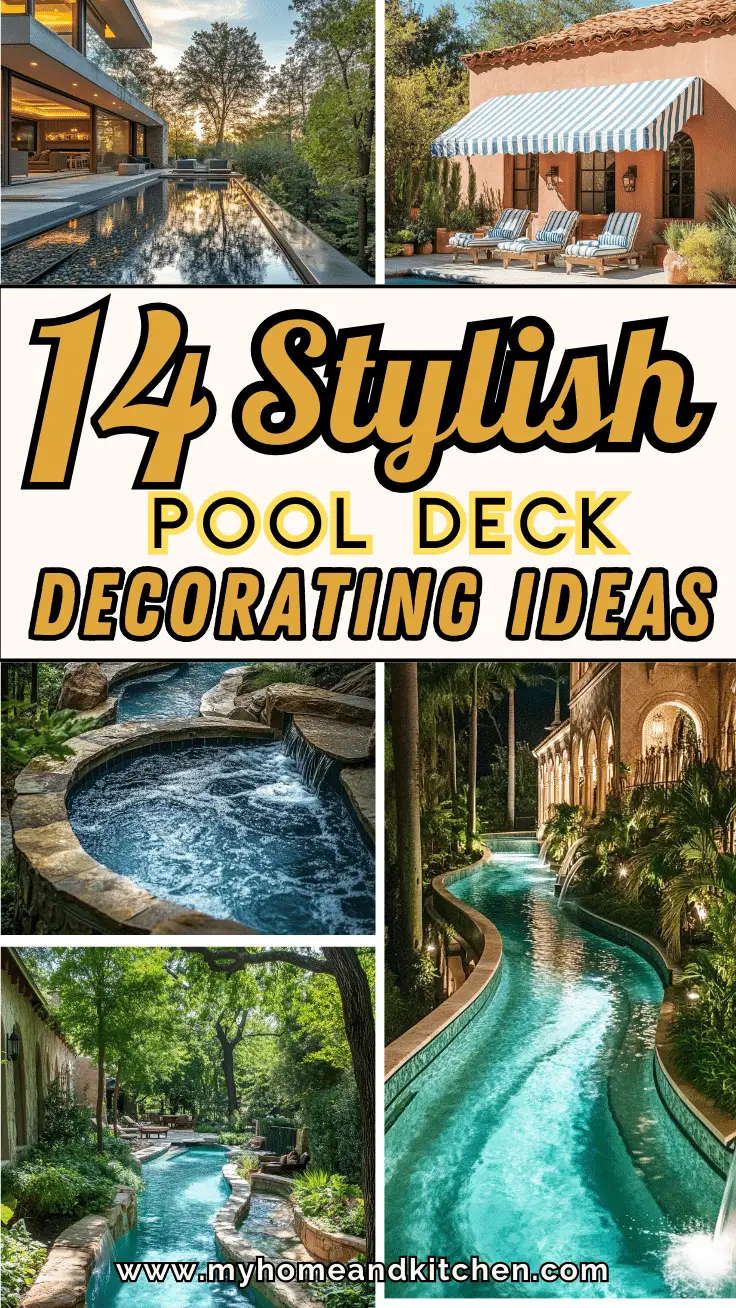 14 Stylish Pool Deck Decorating Ideas For A Chic Outdoor Space - My ...