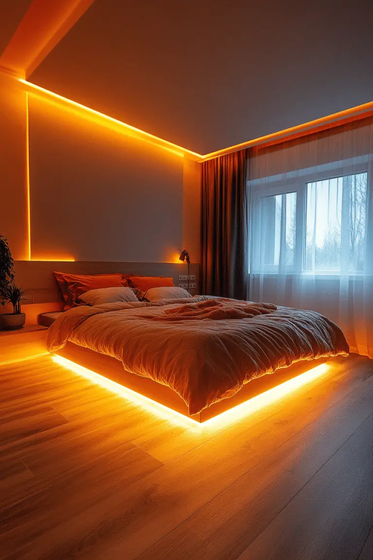 30 LED Lighting Bedroom Ideas to Brighten Your Space - My Home And Kitchen