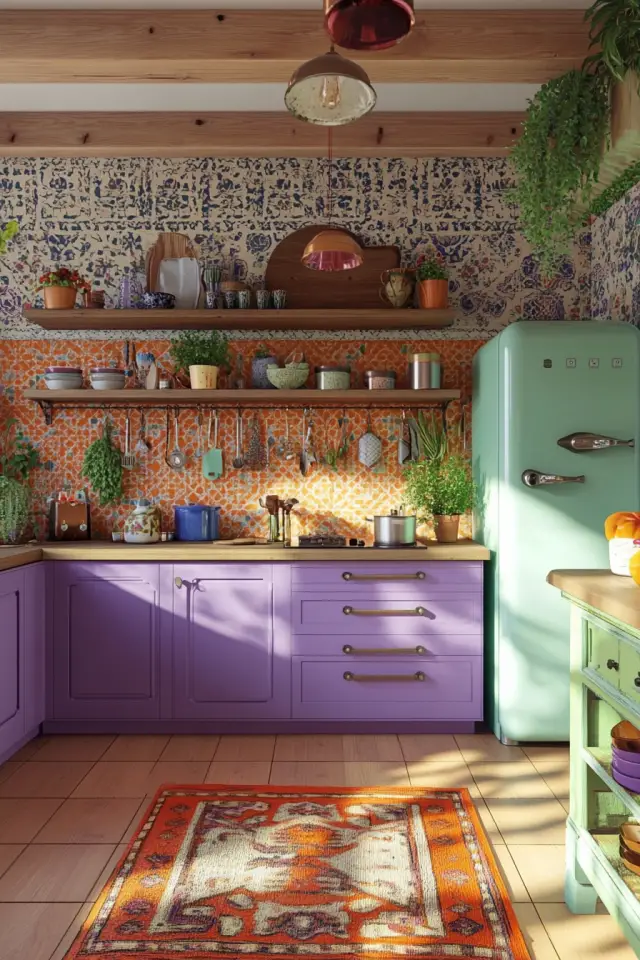 20 Boho Kitchen Decor Ideas for House or Apartment - My Home And Kitchen