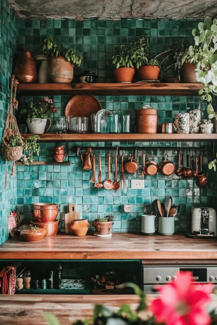 20 Boho Kitchen Decor Ideas for House or Apartment - My Home And Kitchen