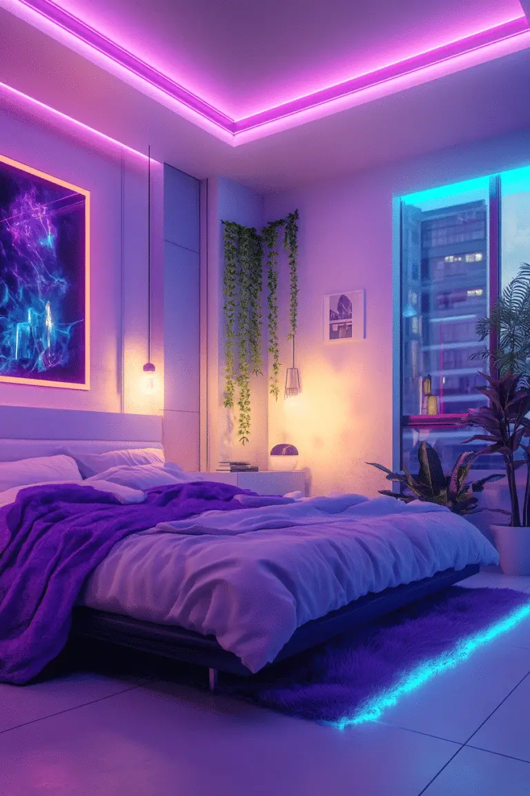 30 LED Lighting Bedroom Ideas to Brighten Your Space - My Home And Kitchen