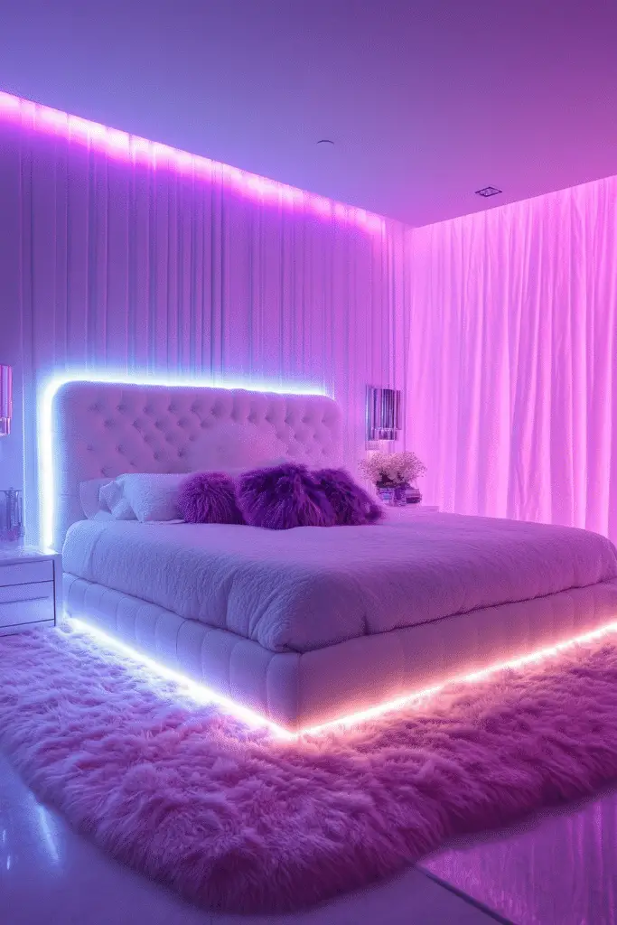 30 LED Lighting Bedroom Ideas to Brighten Your Space - My Home And Kitchen