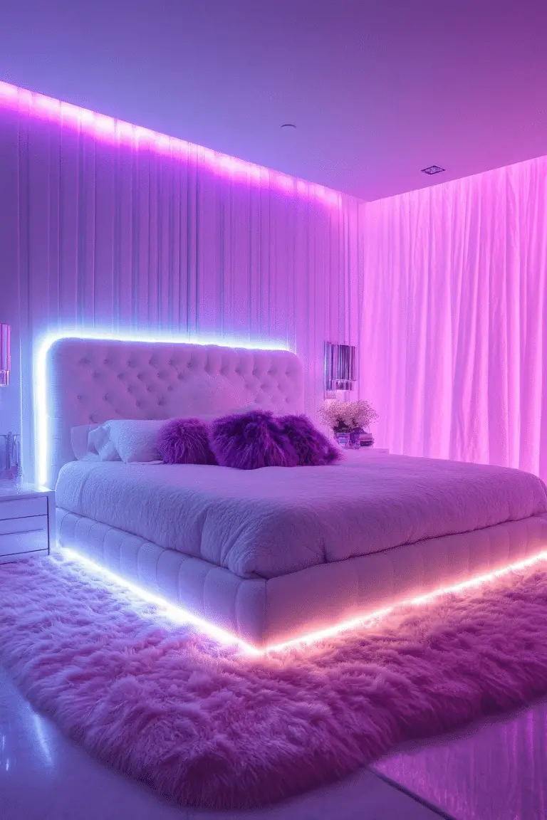 30 LED Lighting Bedroom Ideas to Brighten Your Space - My Home And Kitchen