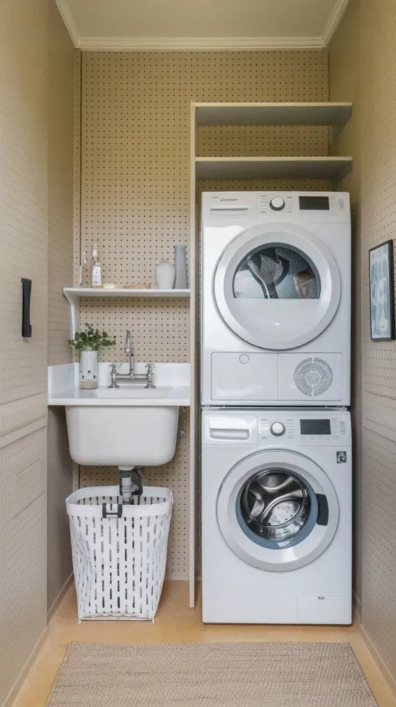 12 Smart Stackable Tiny Laundry Room Ideas - My Home And Kitchen