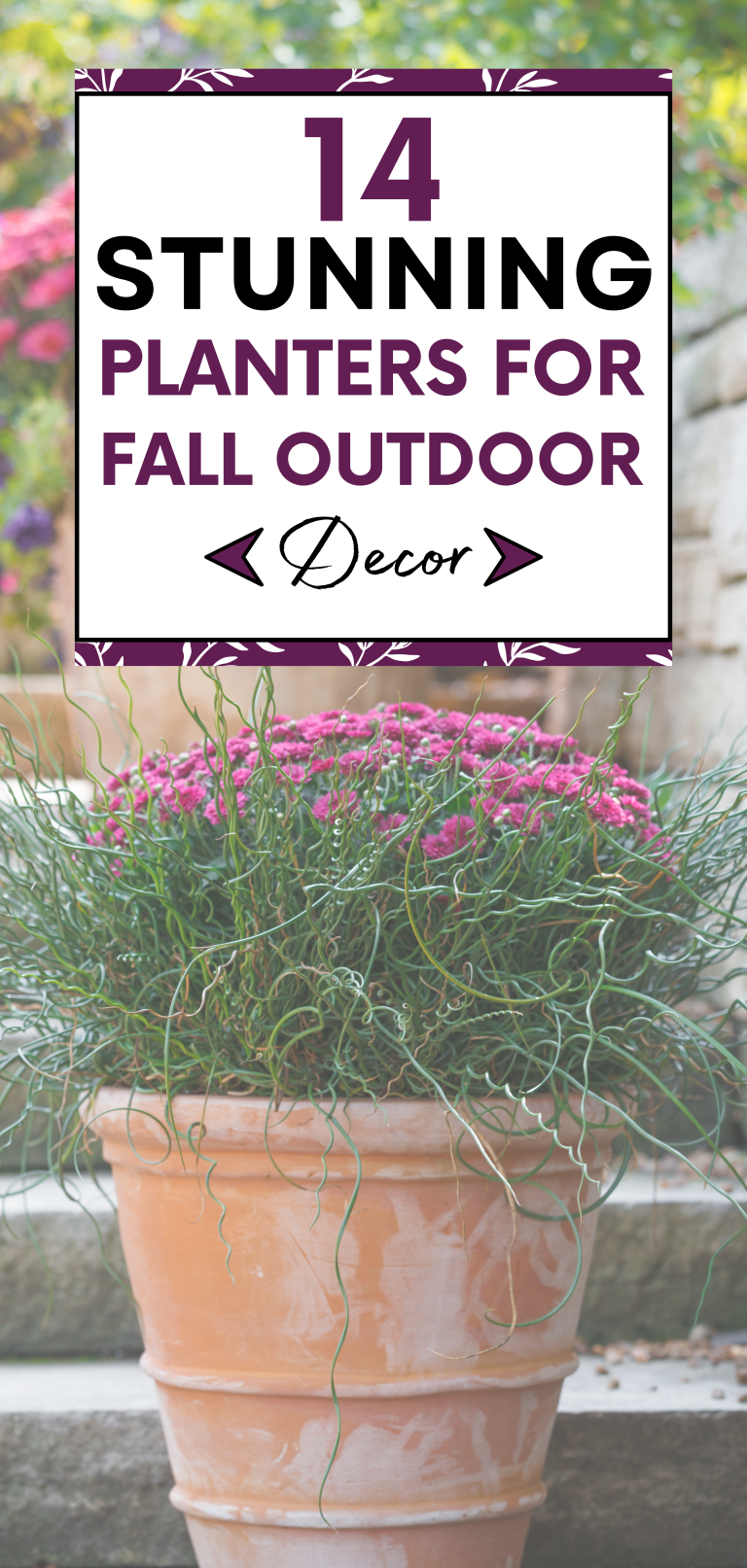 14 Stunning Planters for Fall Outdoor Decor - My Home And Kitchen