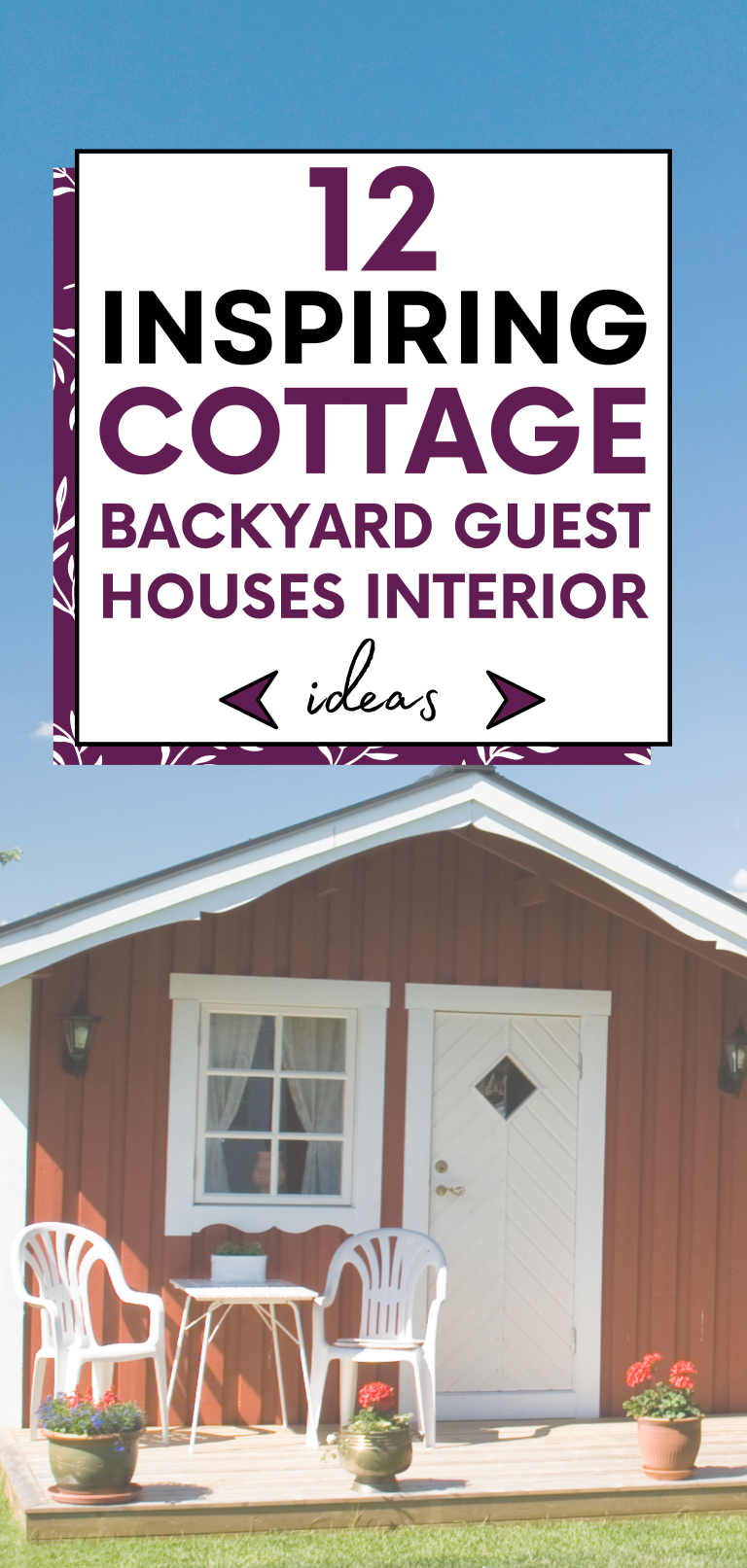 12 Inspiring Cottage Backyard Guest Houses Interior Ideas - My Home And ...