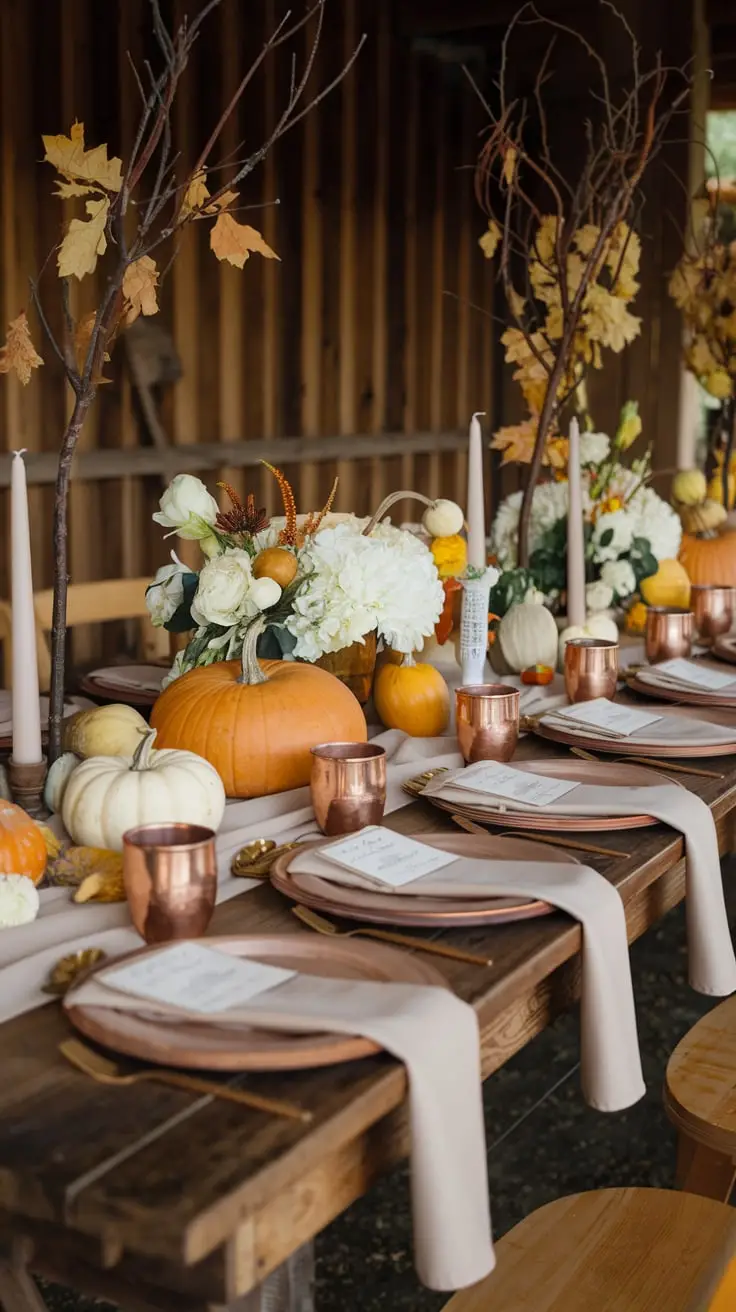 14 Great Fall Wedding Table Ideas - My Home And Kitchen