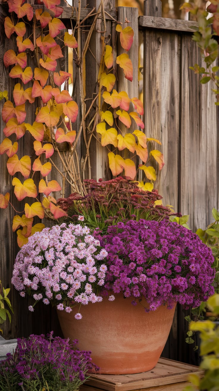 14 Stunning Purple Fall Container Garden Ideas - My Home And Kitchen