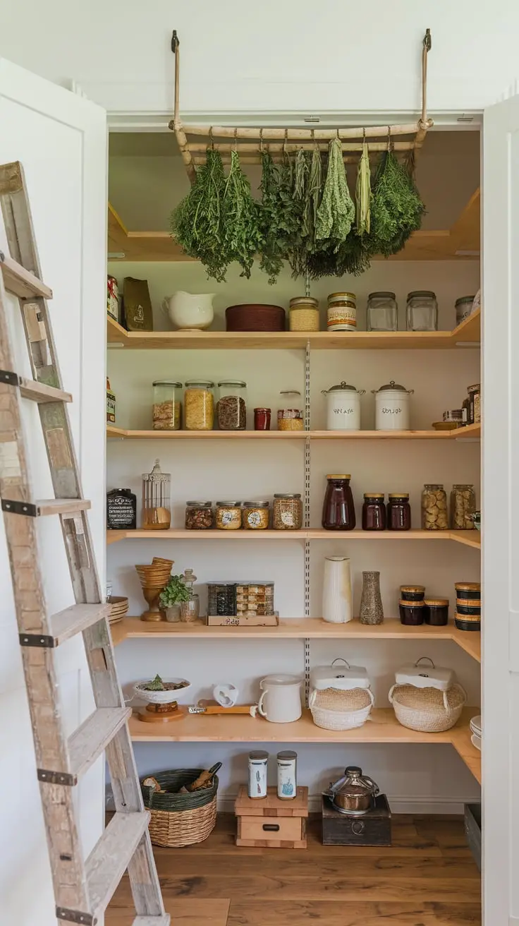 14 Charming Farmhouse Kitchen Pantry Design - My Home And Kitchen