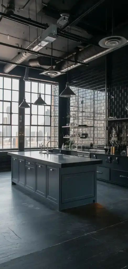 12 Charming Dark Kitchen Designs - My Home And Kitchen
