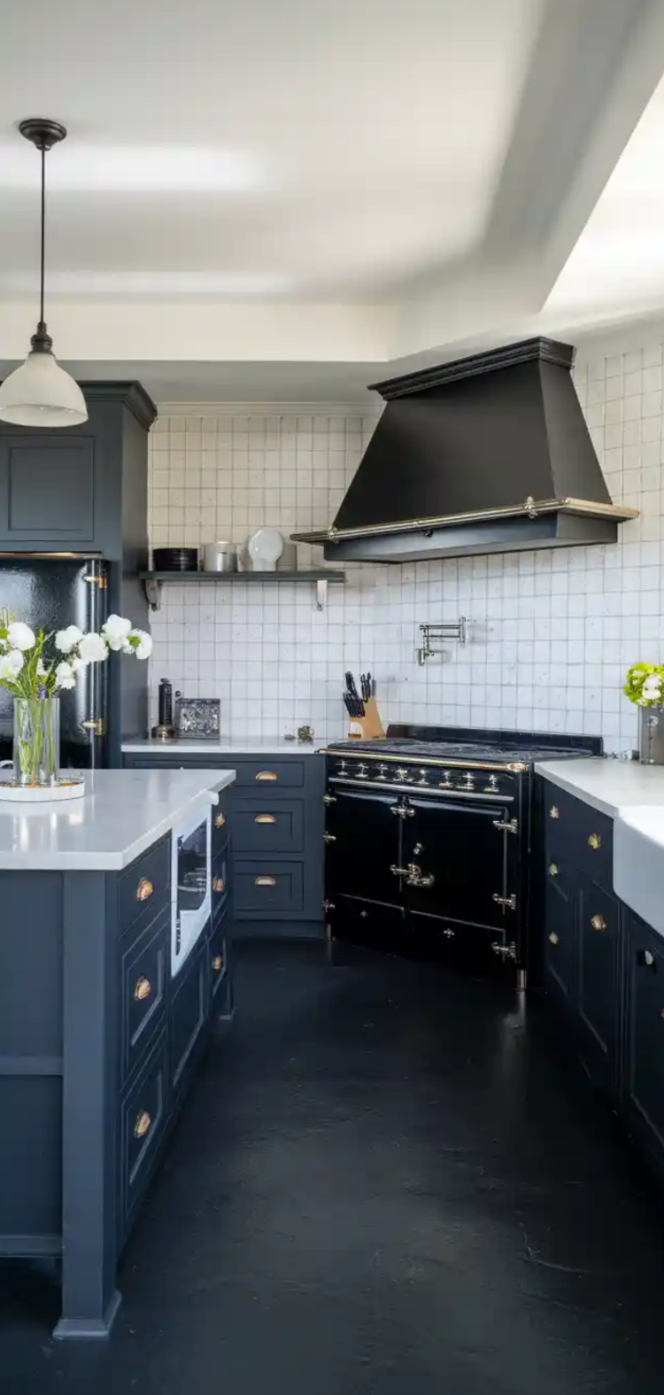 12 Charming Dark Kitchen Designs - My Home And Kitchen