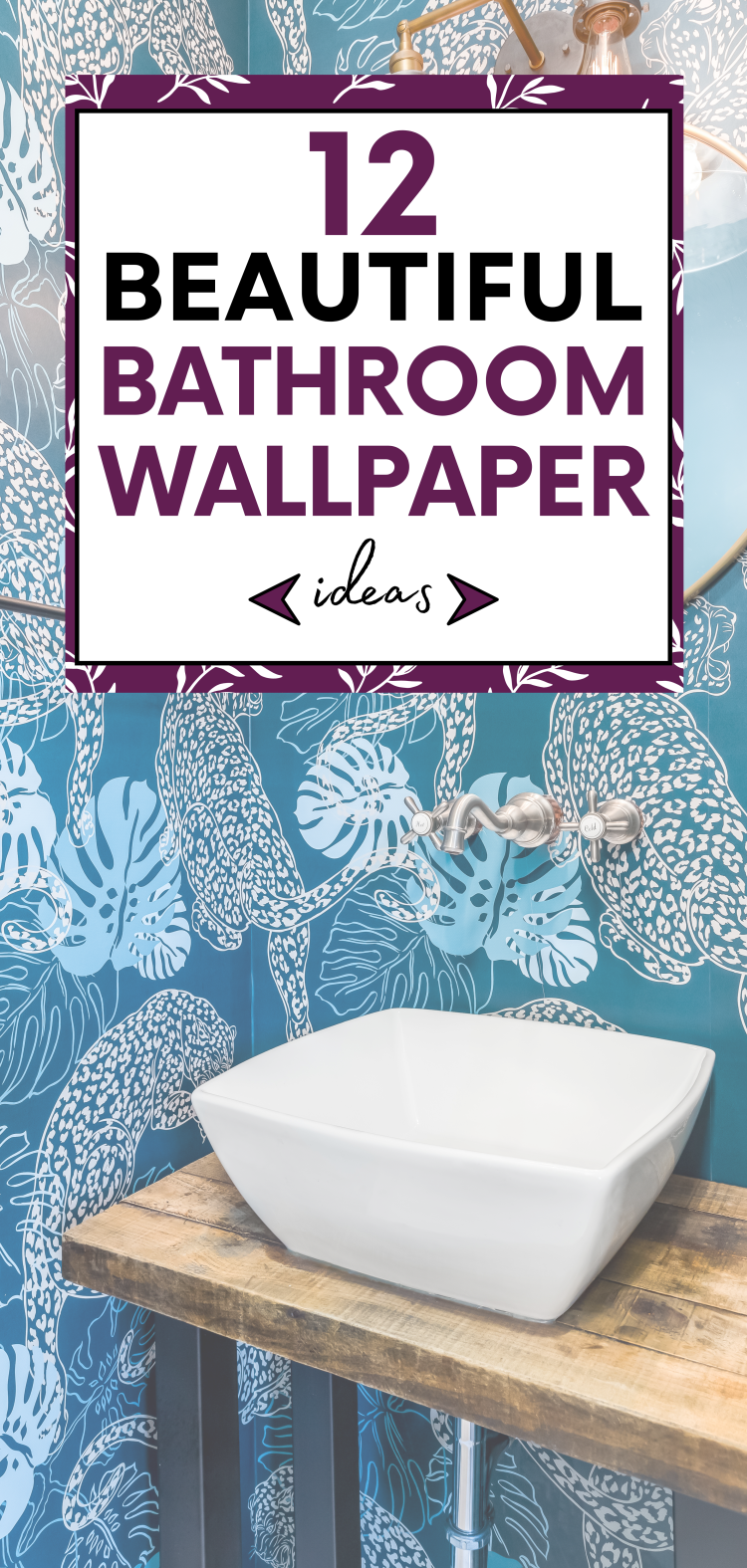 12 Beautiful Bathroom Wallpaper Ideas - My Home And Kitchen