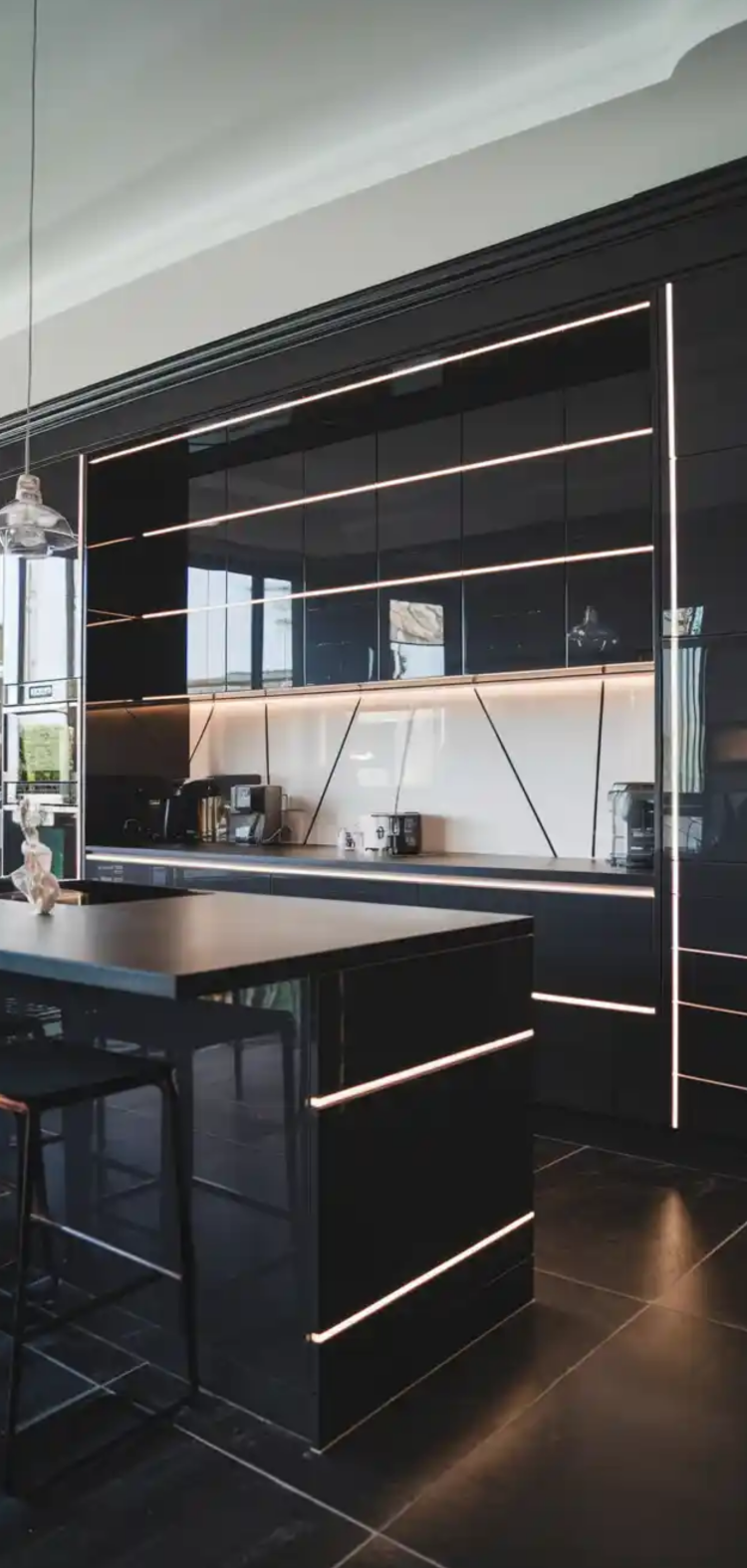 12 Charming Dark Kitchen Designs - My Home And Kitchen