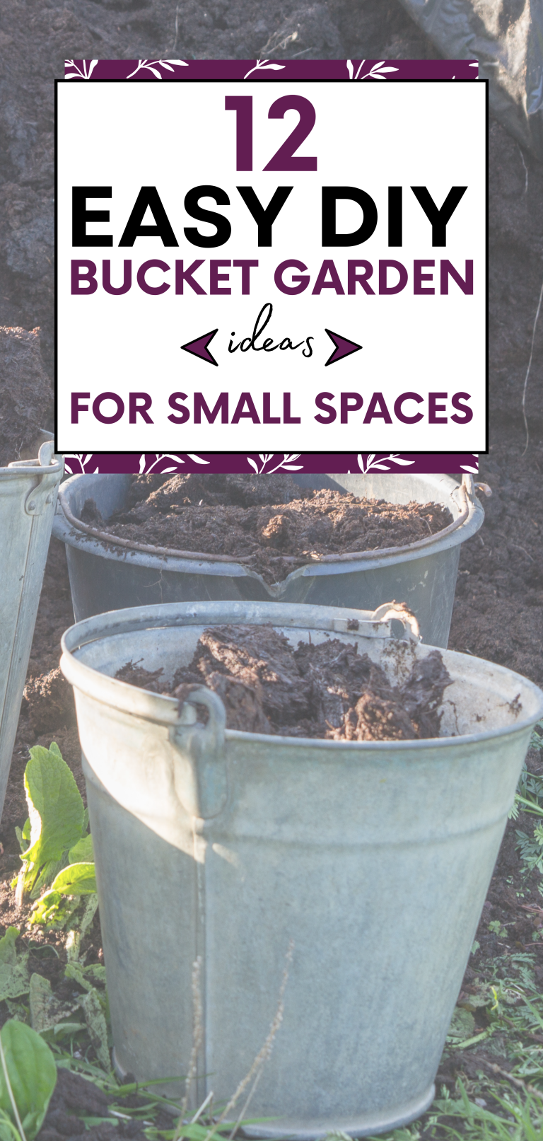12 Easy DIY Bucket Garden Ideas for Small Spaces - My Home And Kitchen