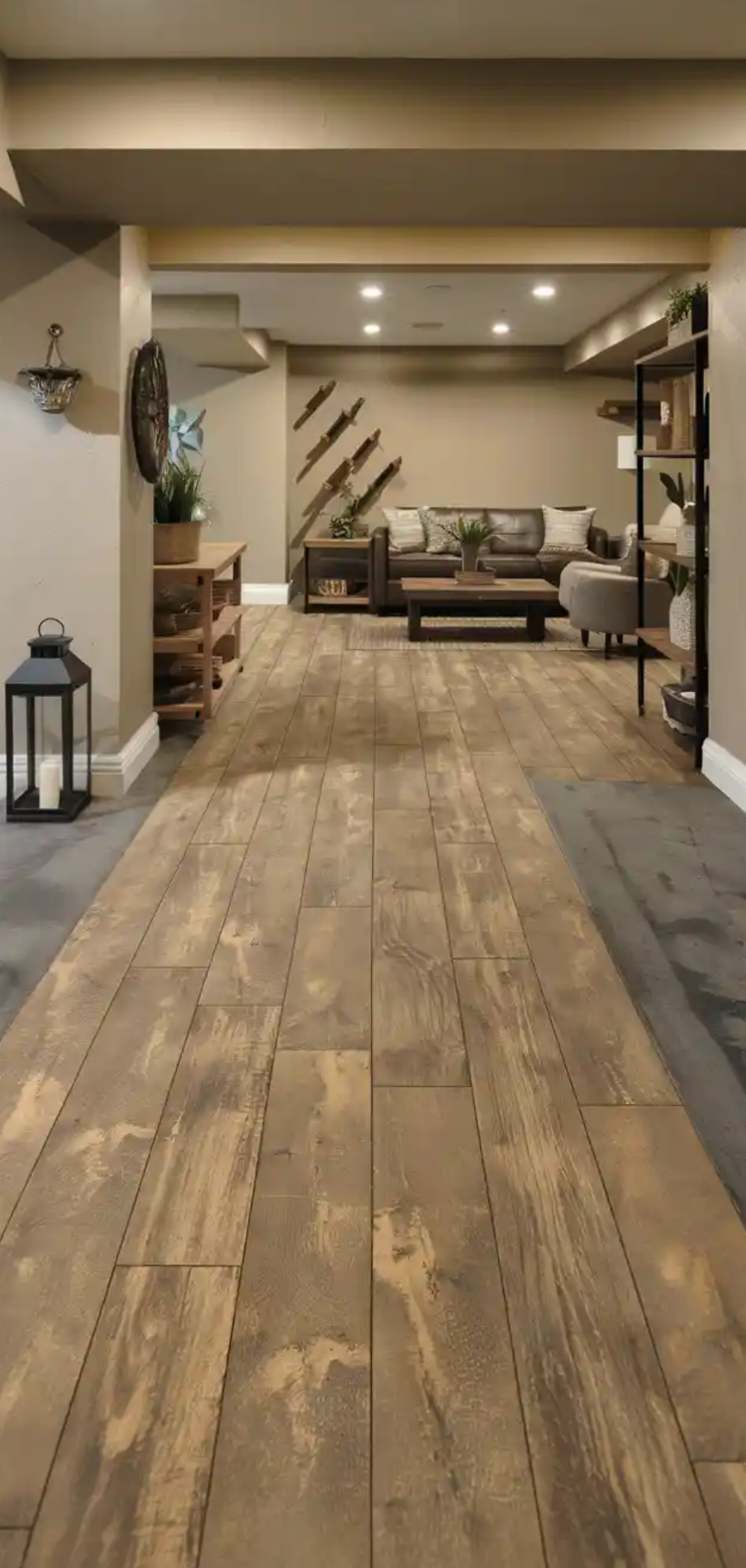 12 Stunning Basement Flooring Ideas - My Home And Kitchen