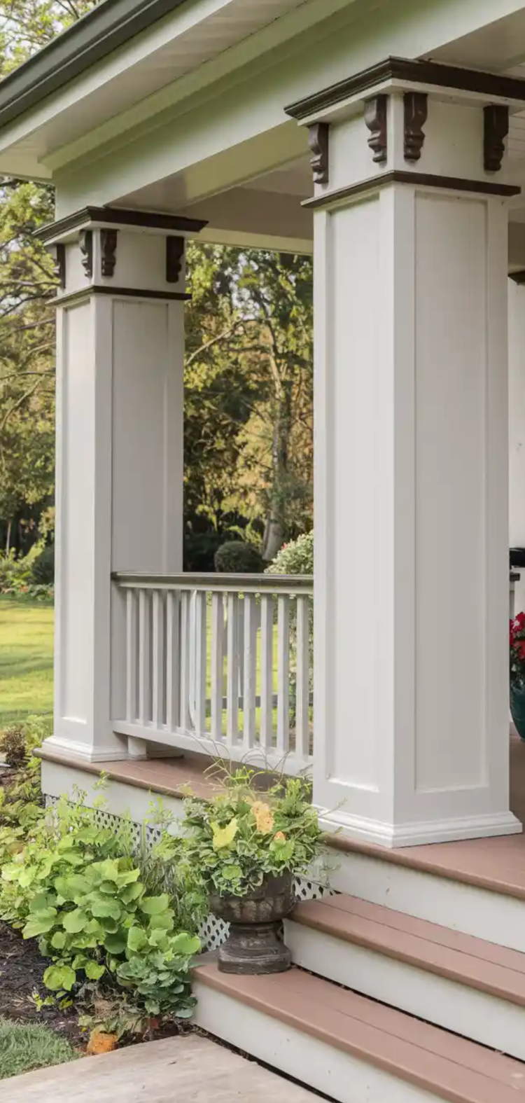 12 Stunning Front Porch Post Wrap Ideas - My Home And Kitchen