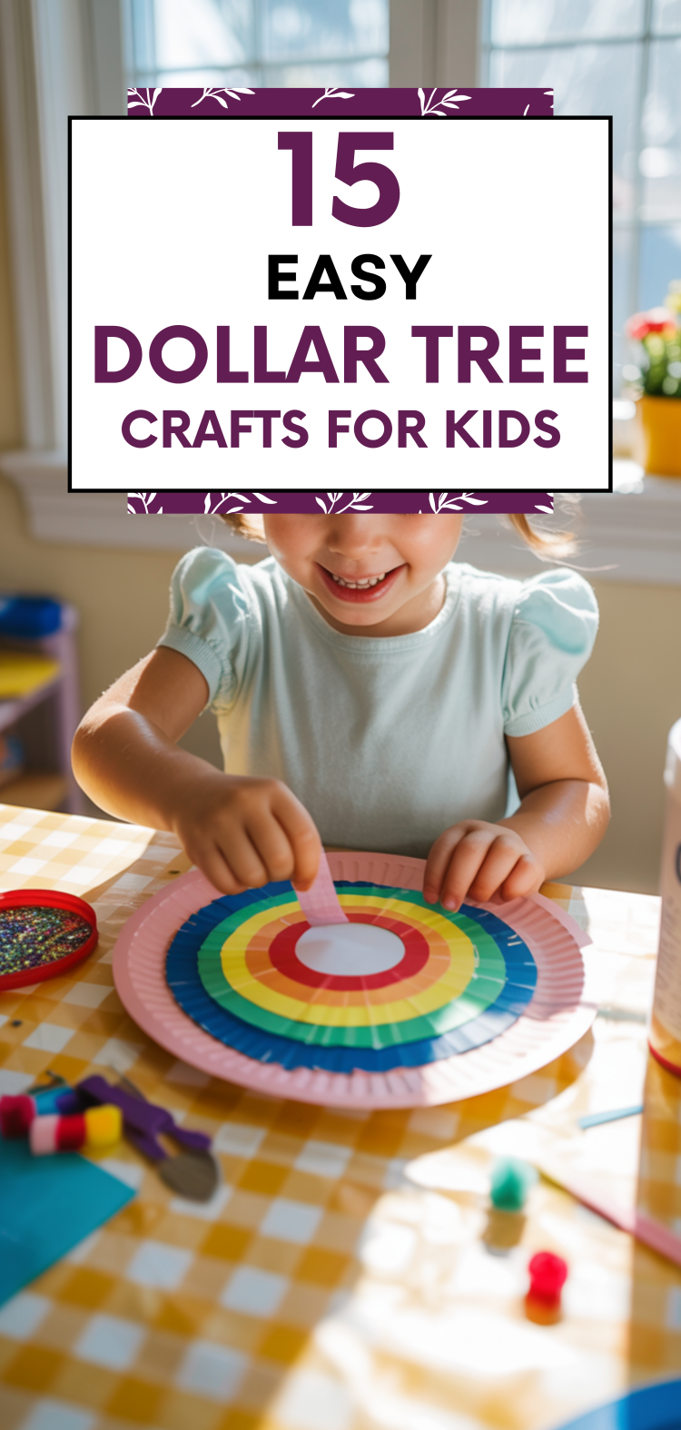 15 Easy Dollar Tree Crafts for Kids - My Home And Kitchen