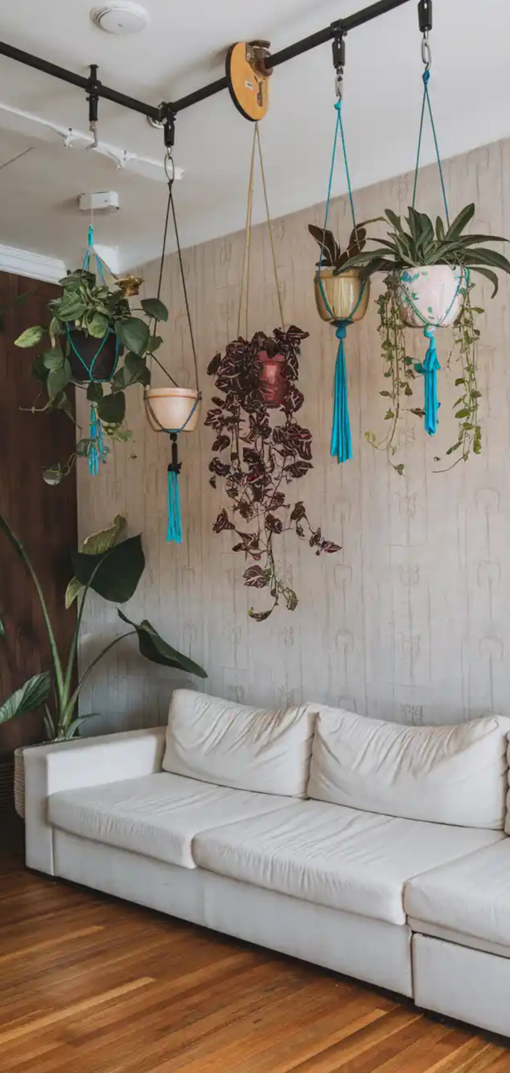 12 Smart Ways to Hanging Plants from Your Ceiling - My Home And Kitchen