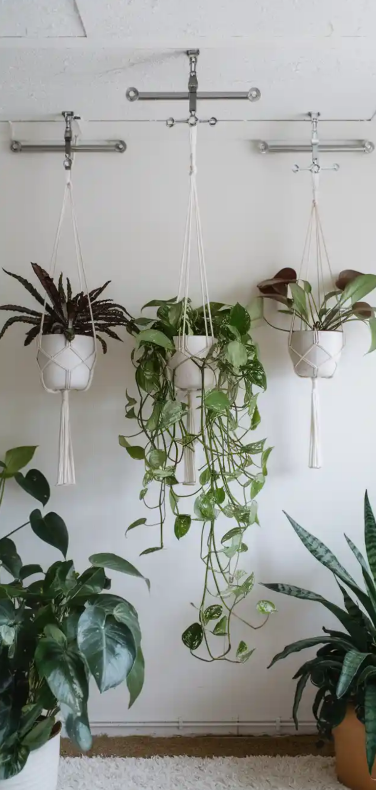 12 Smart Ways to Hanging Plants from Your Ceiling - My Home And Kitchen