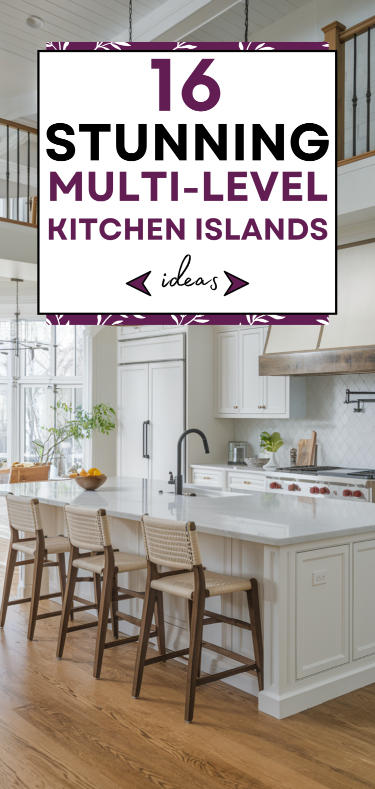 16 Stunning Multi-Level Kitchen Islands Designs - My Home And Kitchen