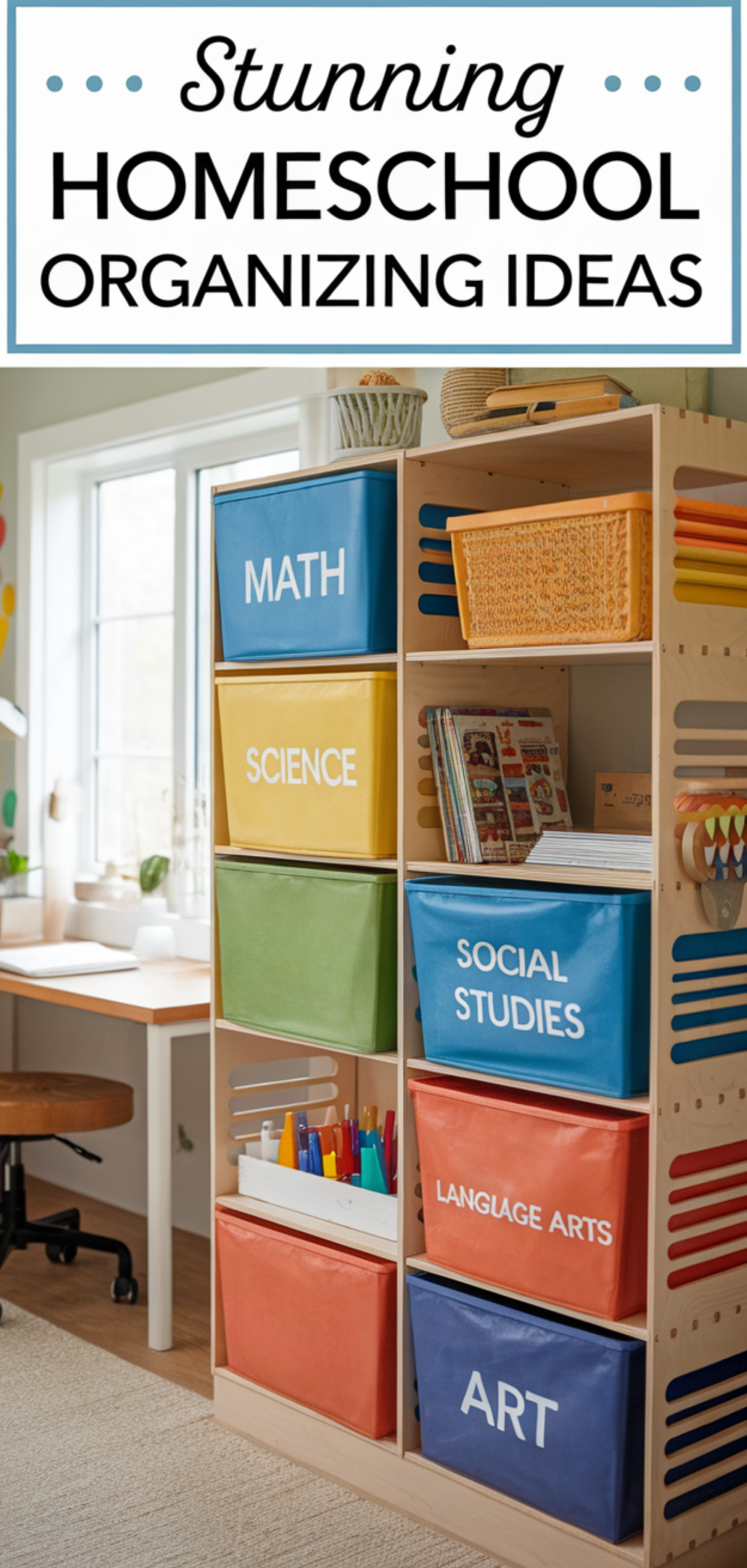 14 Stunning Homeschool Organizing Ideas - My Home And Kitchen