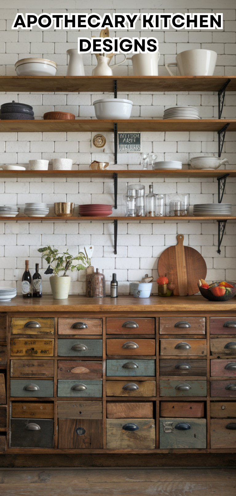 14 Creative Apothecary Kitchen Designs - My Home And Kitchen