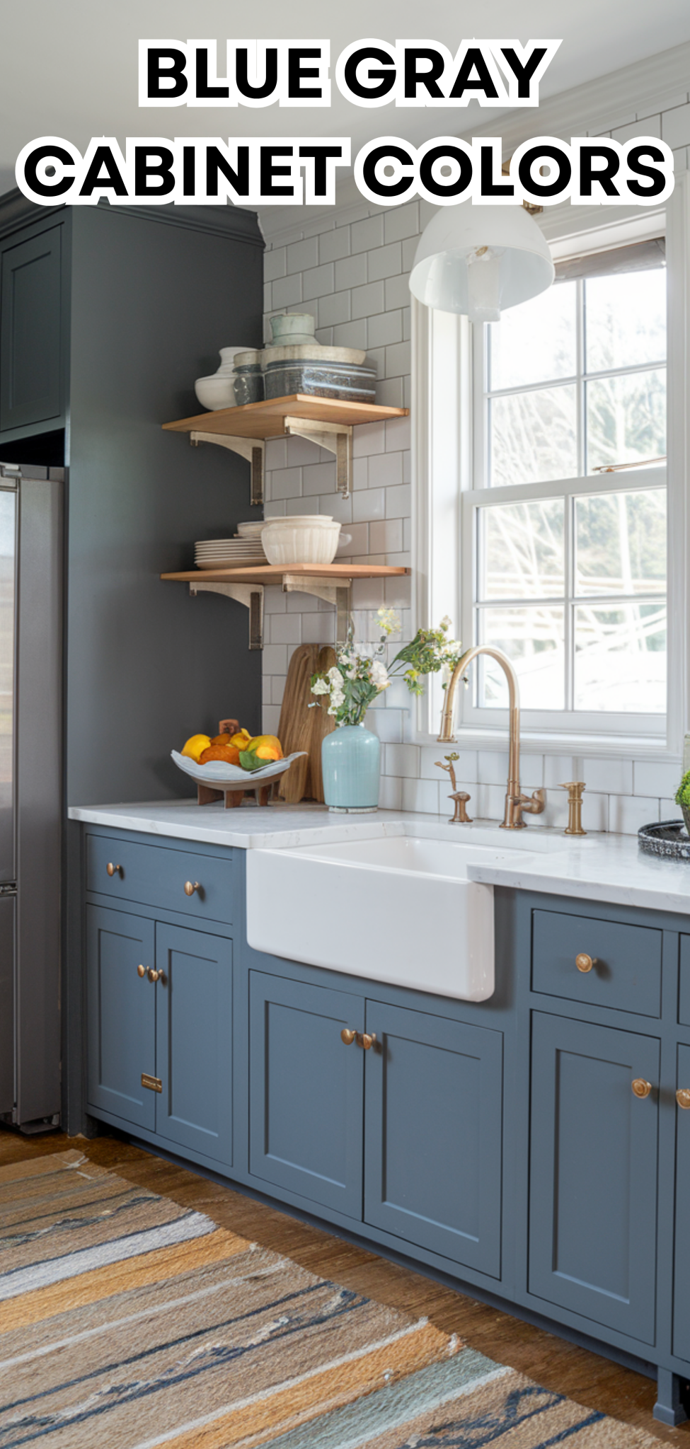 16 Blue Gray Cabinet Colors to Bring Calm to Your Kitchen - My Home And ...