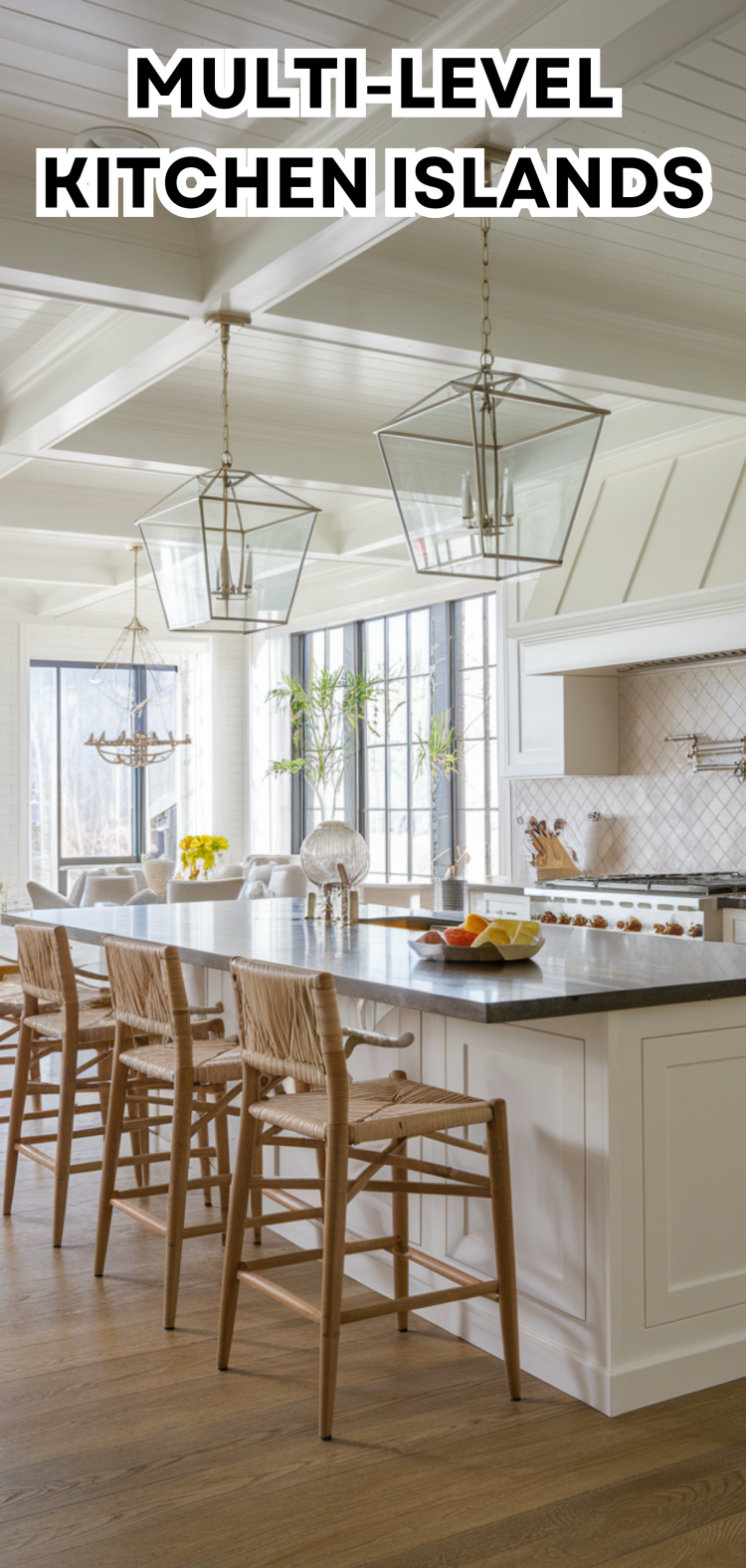 16 Stunning Multi-Level Kitchen Islands Designs - My Home And Kitchen