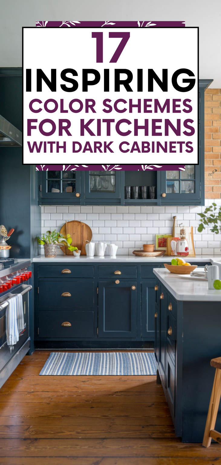 17 Inspiring Color Schemes for Kitchens With Dark Cabinets - My Home ...