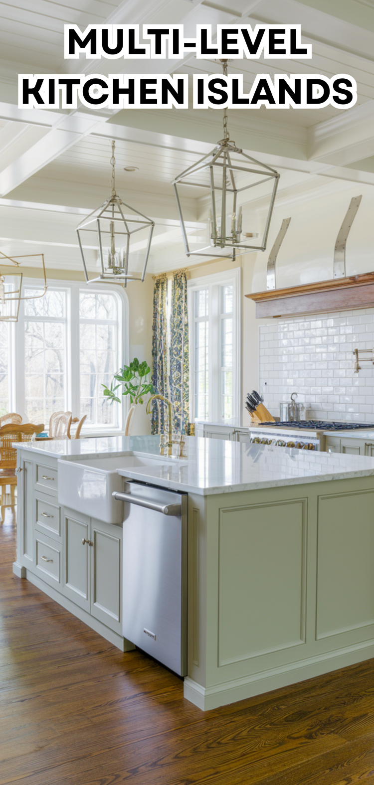 16 Stunning Multi-Level Kitchen Islands Designs - My Home And Kitchen