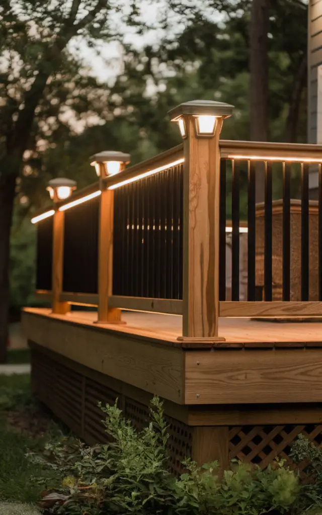 17 Creative Wood Deck Railing Ideas - My Home And Kitchen