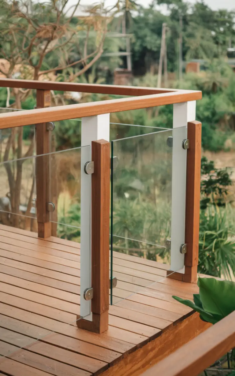 17 Creative Wood Deck Railing Ideas - My Home And Kitchen