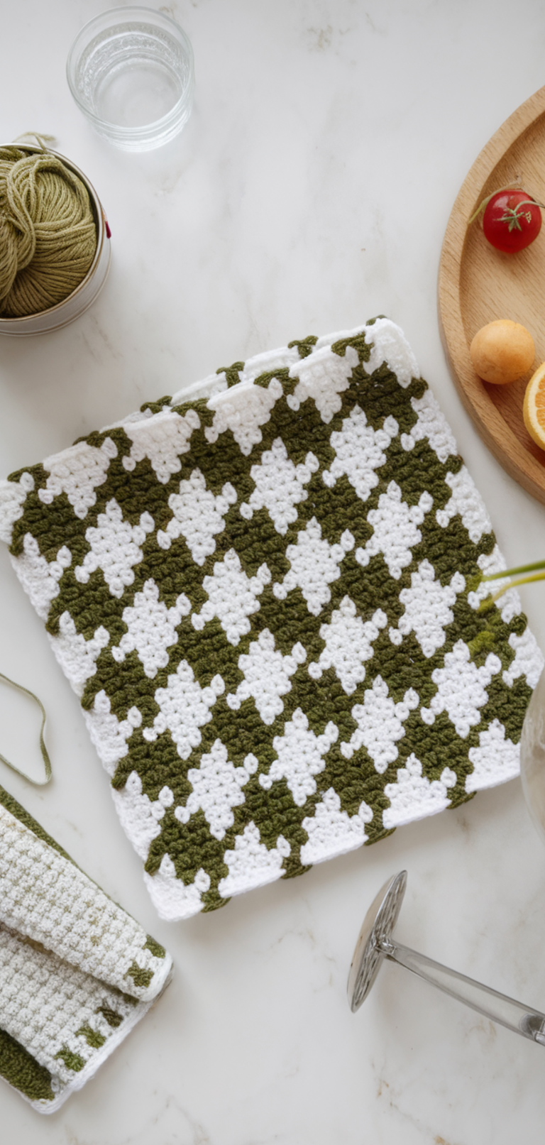 14 Crochet Dish Cloth Free Pattern for Every Kitchen - My Home And Kitchen