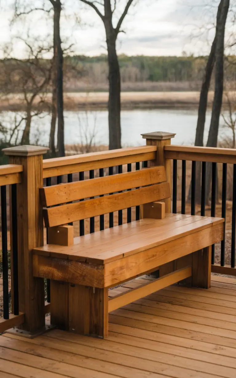 17 Creative Wood Deck Railing Ideas - My Home And Kitchen