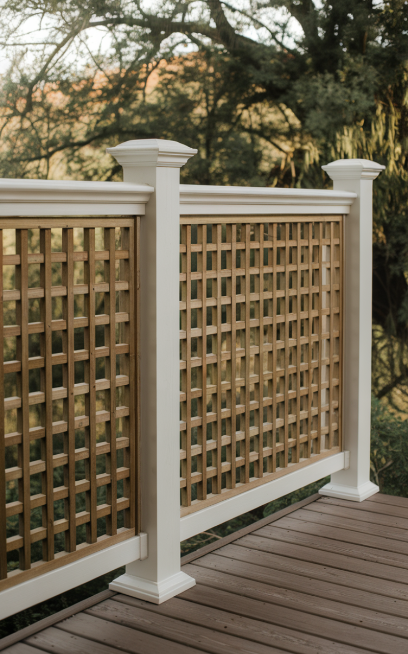 17 Creative Wood Deck Railing Ideas - My Home And Kitchen