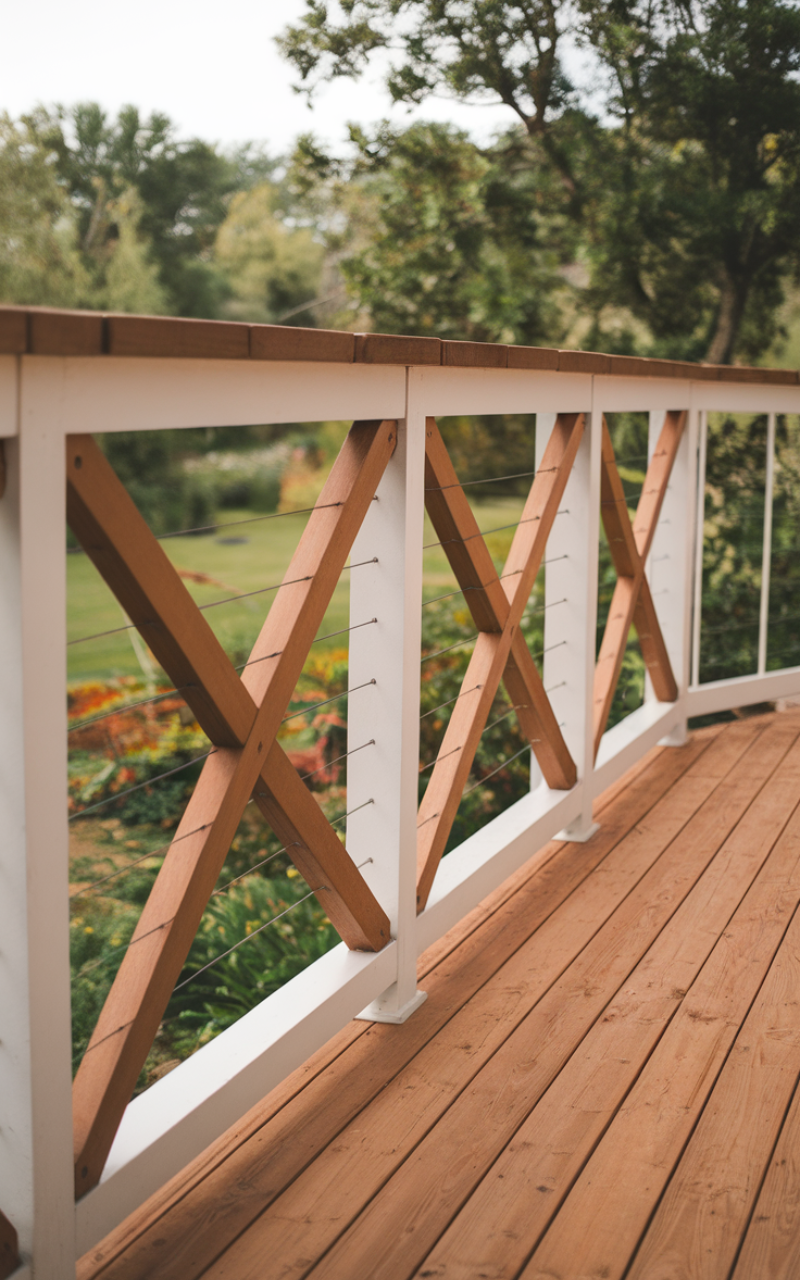 17 Creative Wood Deck Railing Ideas - My Home And Kitchen