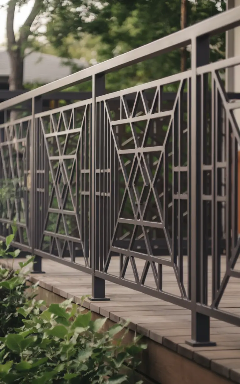 17 Creative Wood Deck Railing Ideas - My Home And Kitchen