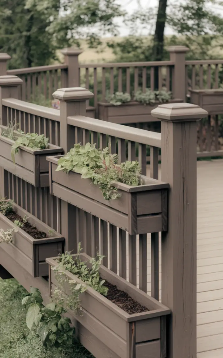 17 Creative Wood Deck Railing Ideas - My Home And Kitchen
