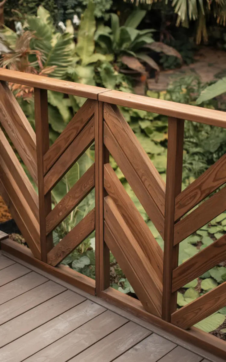 17 Creative Wood Deck Railing Ideas - My Home And Kitchen