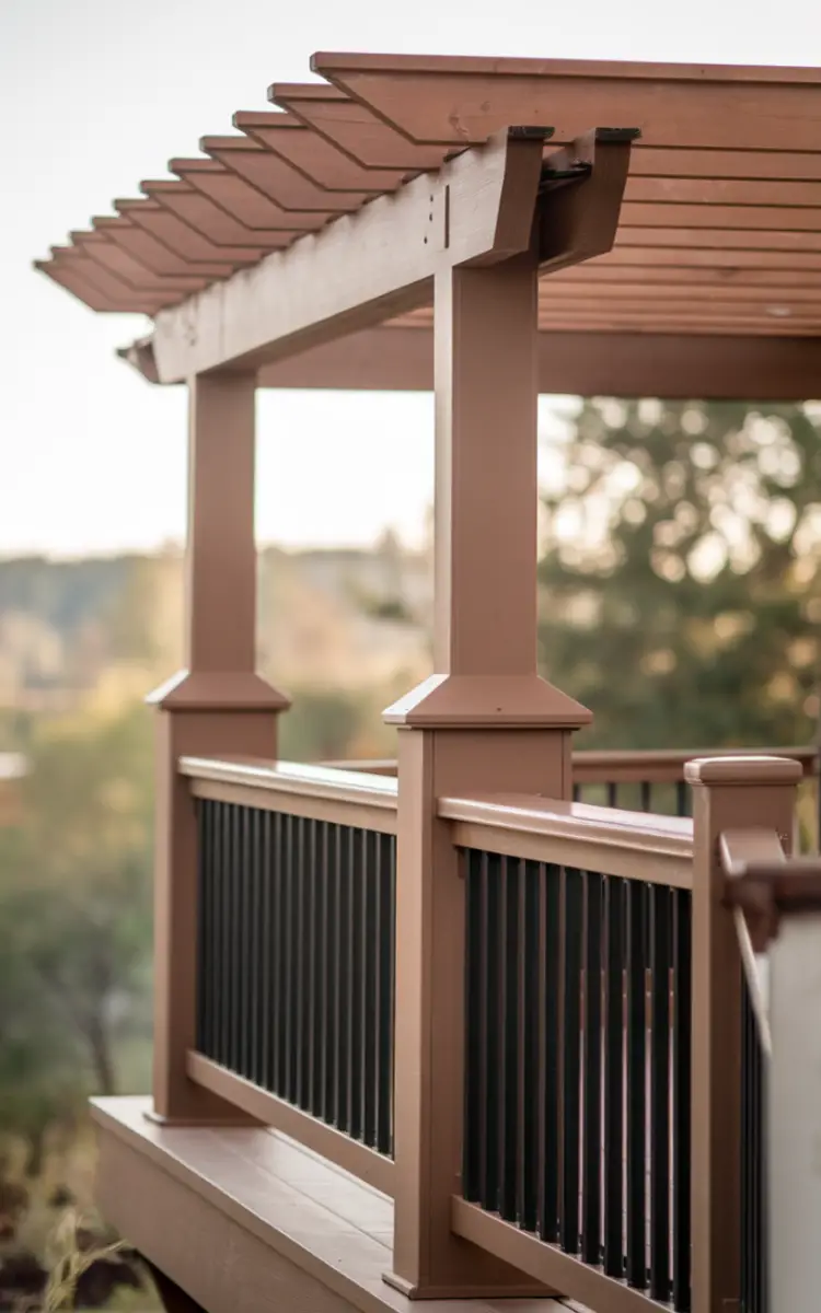 17 Creative Wood Deck Railing Ideas - My Home And Kitchen