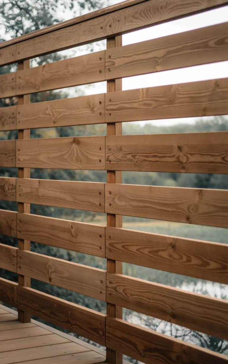 17 Creative Wood Deck Railing Ideas - My Home And Kitchen