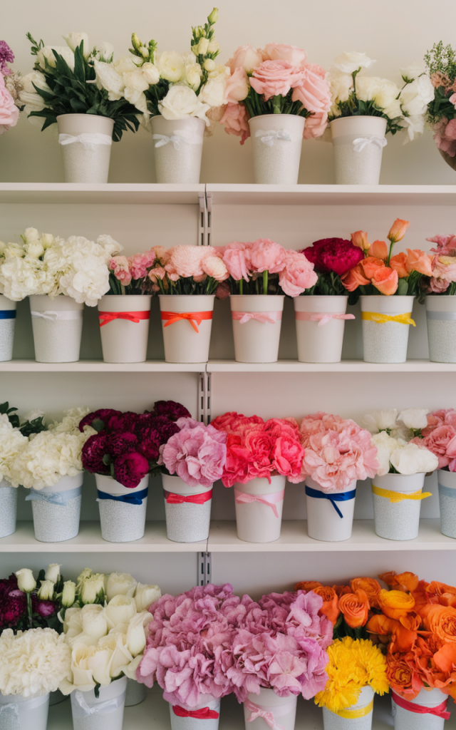 18 Amazing Flower Bar Display Ideas - My Home And Kitchen